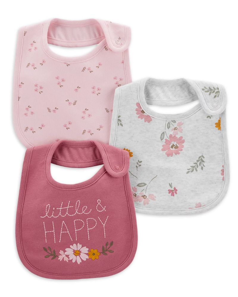 PACK DE BABEROS - FLORCITAS - babypandita.com